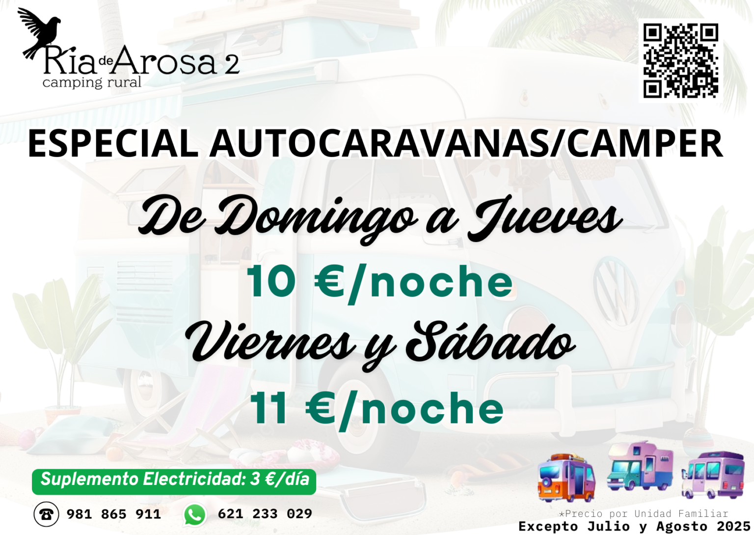 Camping Rural ría de Arousa | El mejor camping de las Rías Baixas